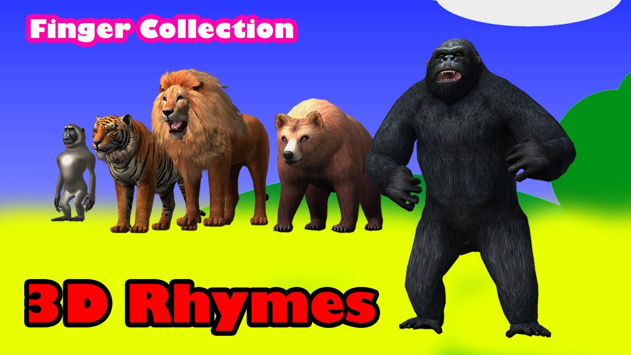 Dinosaurs Vs Godzilla Cartoons|| Lion Vs Tiger Finger Family Children ...