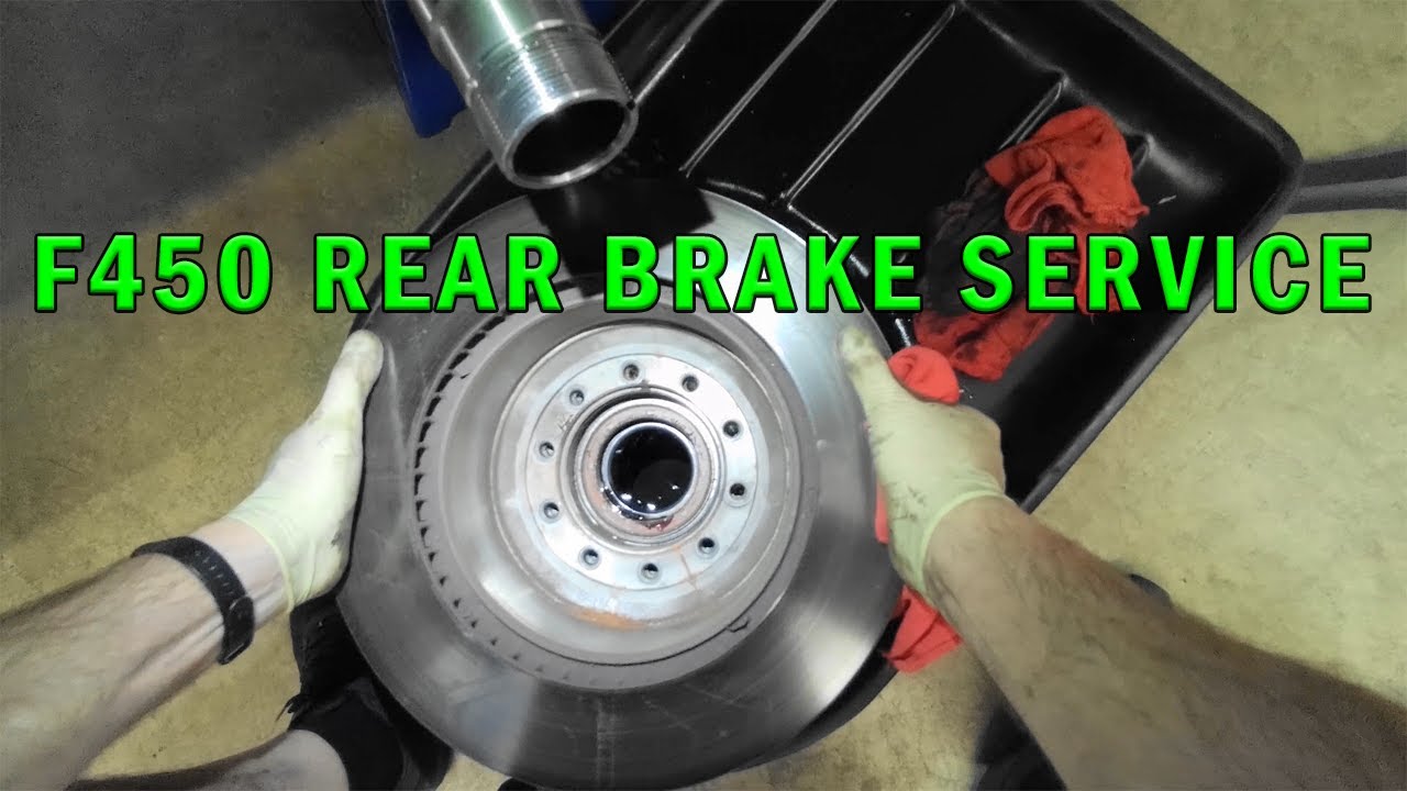 F450 REAR BRAKE SERVICE - YouTube