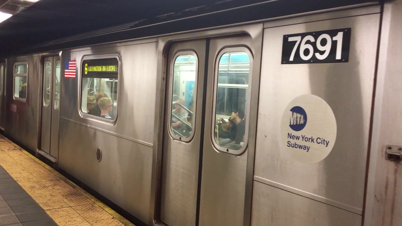 IRT Lexington Ave Line: 149th St-Grand Concourse bound R142A (6) Train ...