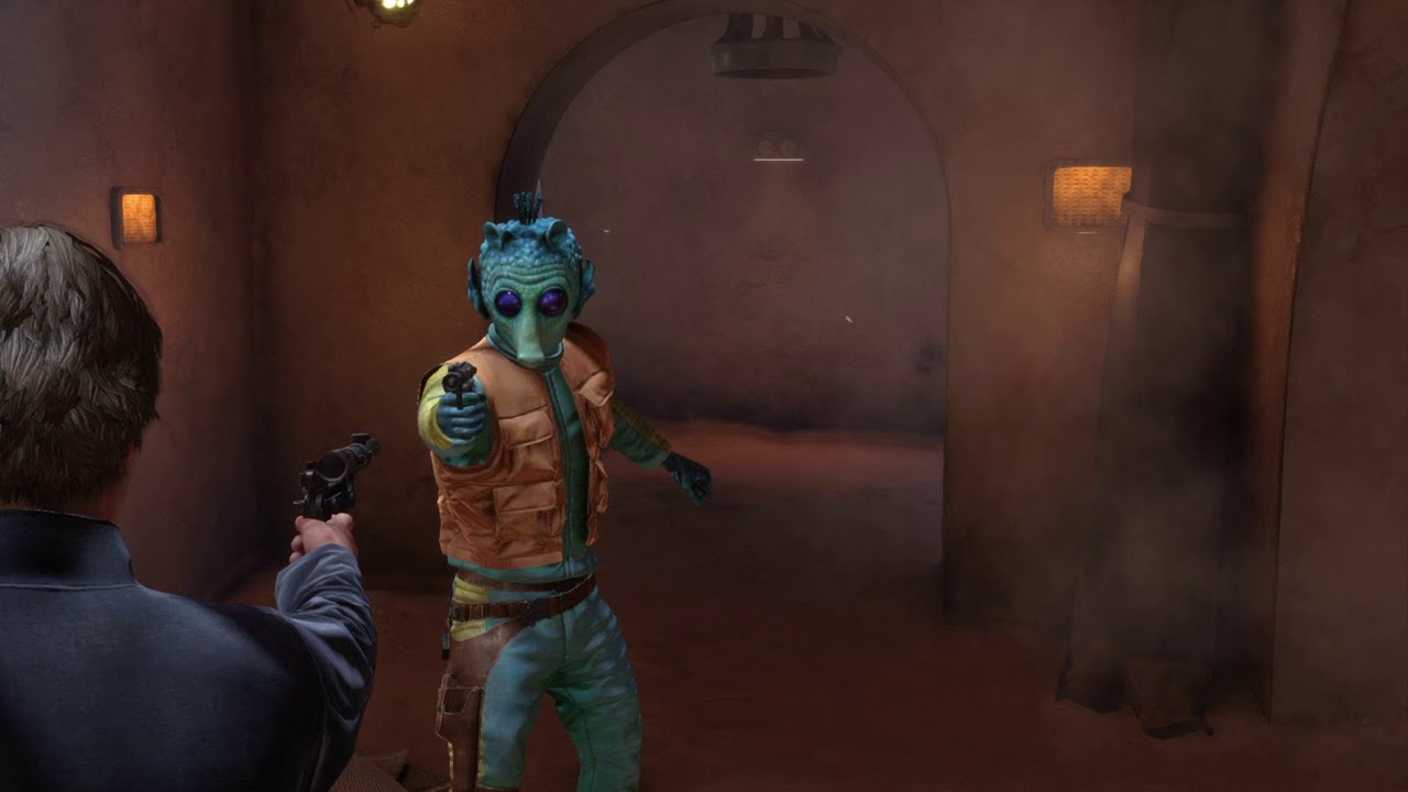 STAR WARS™ Battlefront™ han solo and greedo scene - YouTube