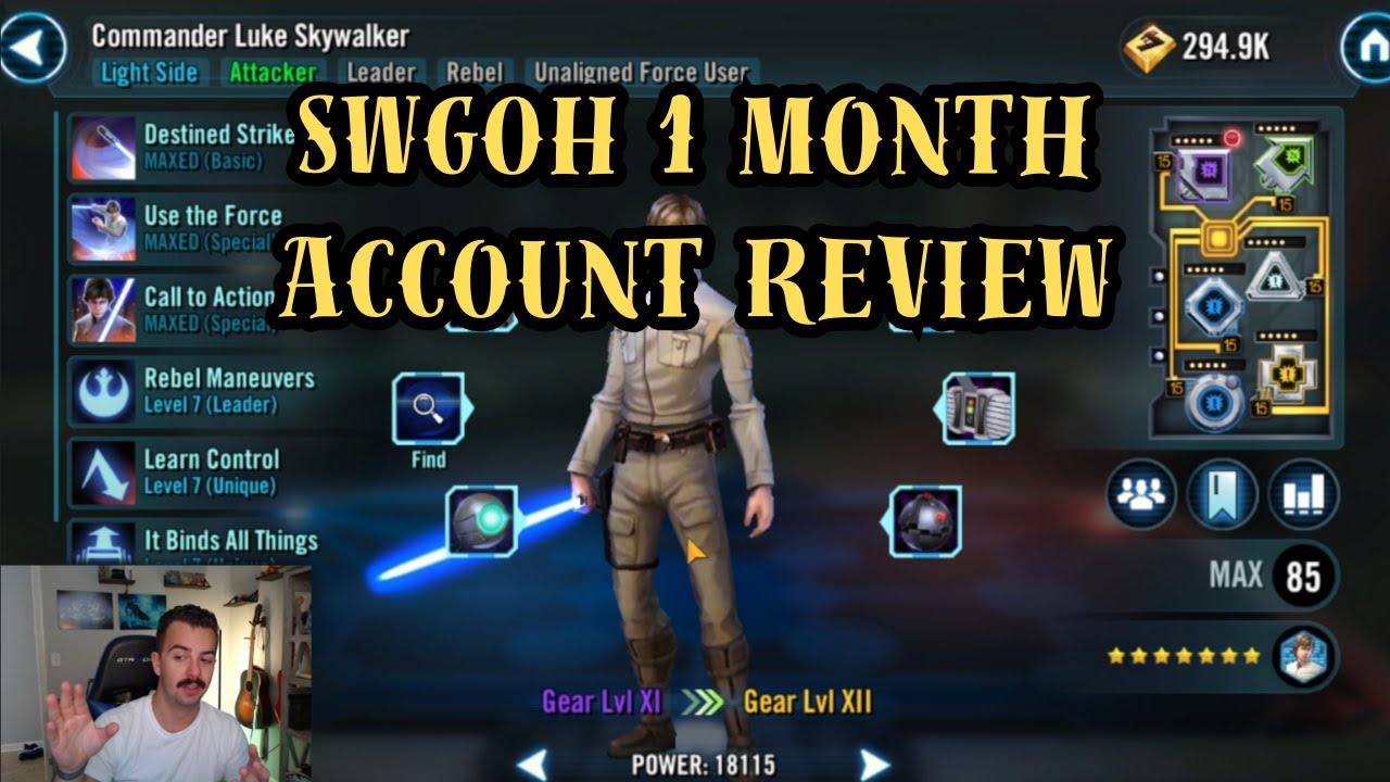 SWGOH Hypderdrive Bundle 1 Month Account Review - YouTube