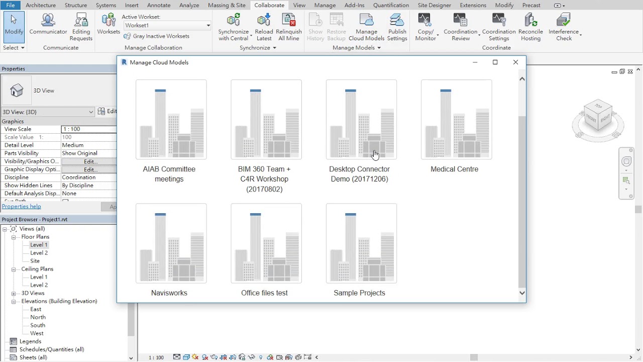 BIM 360 Team - Desktop Connector Part 2 (Link CAD and upload Revit by ...
