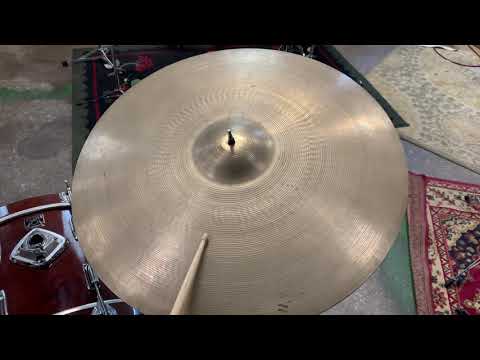 1960s Zildjian A 24" Ride Cymbal 3971g - YouTube