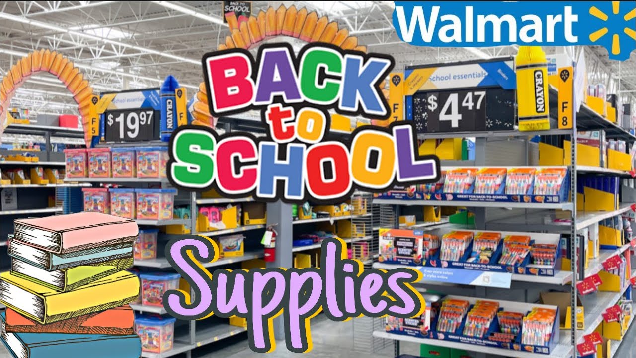 back to school at Walmart 2024 +supply essentials - YouTube