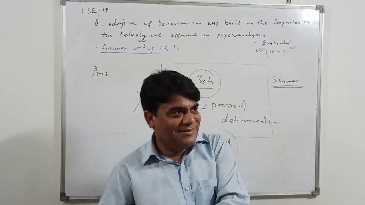 CSE 2019- model answer - Teleological approach of psychoanalysis and ...