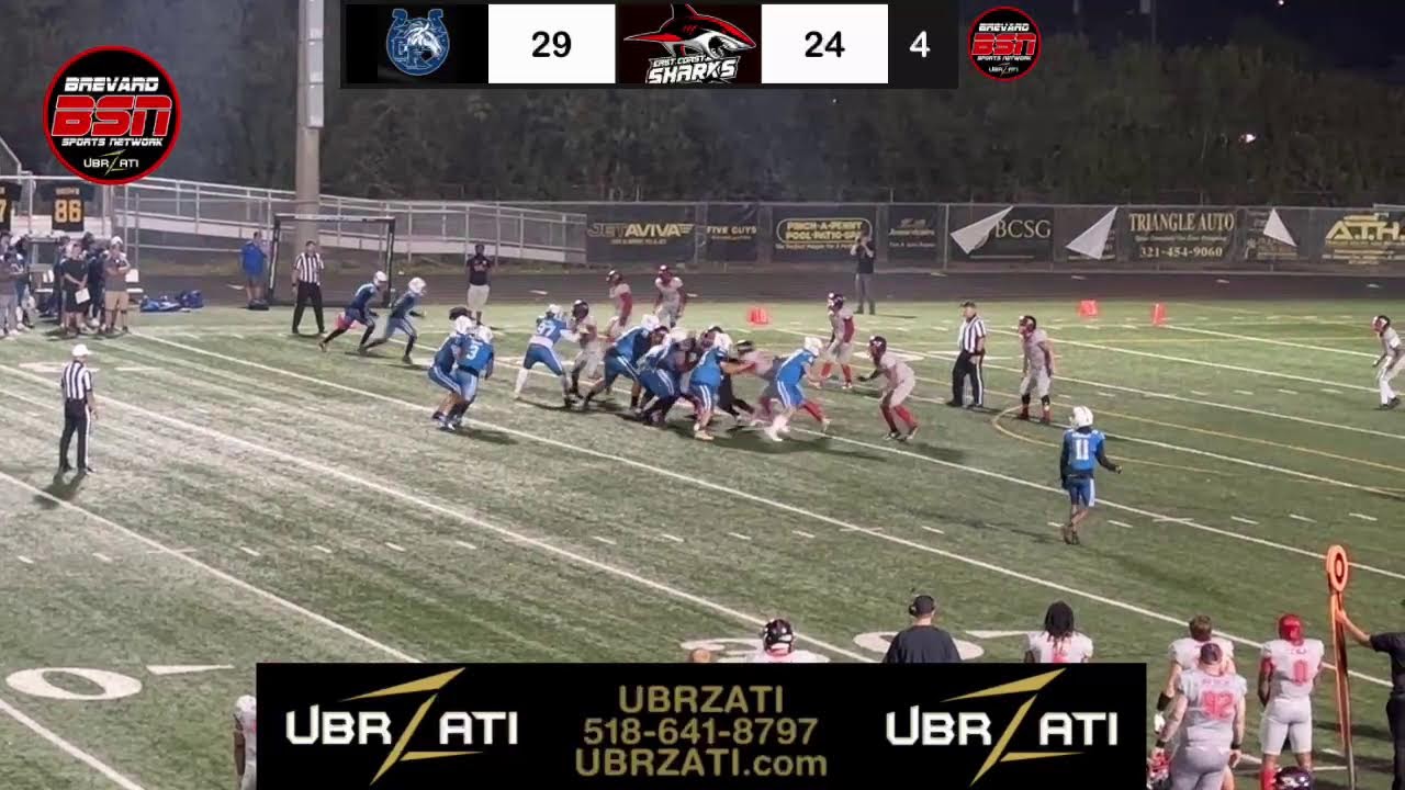 EAFL ACTION THE 3-1 EAST COAST SHARKS HOST THE 2-2 CENTRAL FLORIDA ...