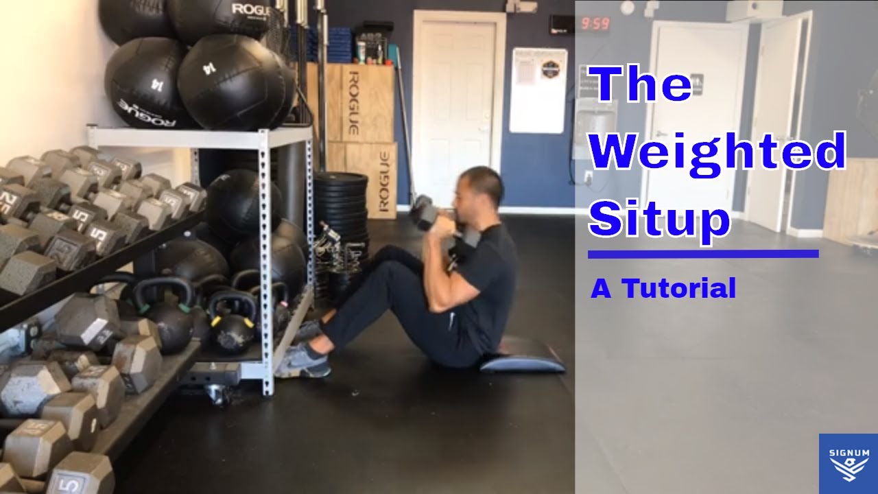 Weighted Sit Ups | A Tutorial - YouTube