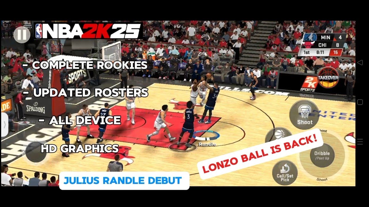 NBA 2K25 MOD ANDROID GAMEPLAY v98 | UPDATED ROSTERS | AVAILABLE ALL ...