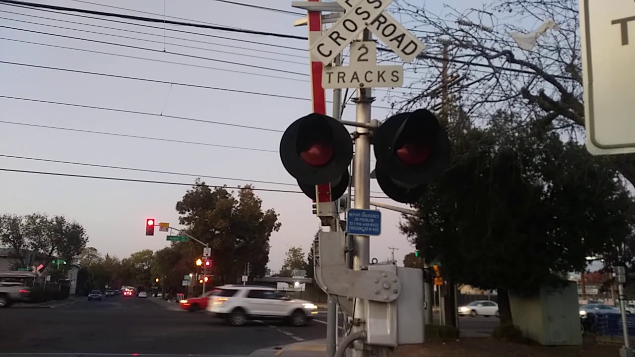 Sacramento Regional Transit Outbound Light Rail Blue Line Train ...
