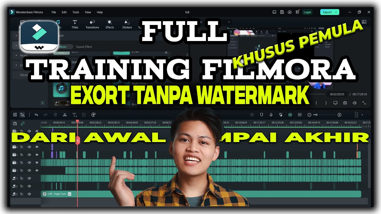 TUTORIAL FILMORA 12 || Full Belajar Filmora Dari Awal Sampai Export Tanpa Watermark || Khusus ...