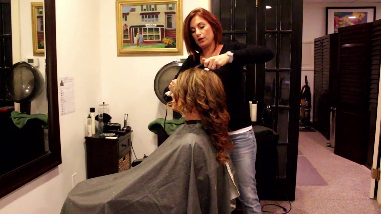 Salon Basics "Creating a Simple Up-Do" - YouTube