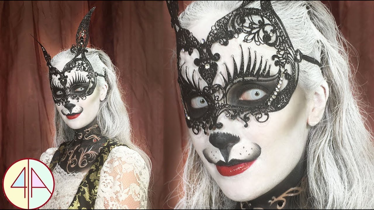 Last Minute Unique Vintage White Rabbit Makeup PART 2 | Alice In ...
