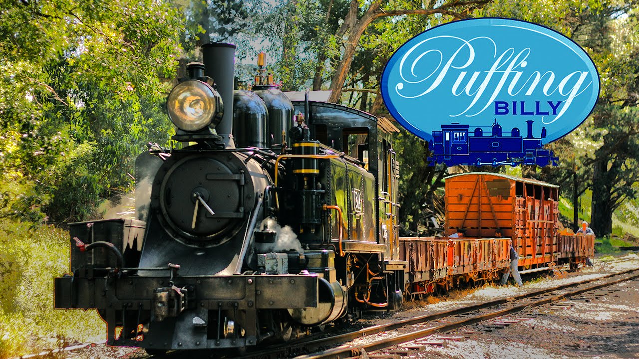Puffing Billy Railway - Steam Hauled Mixed Train - YouTube
