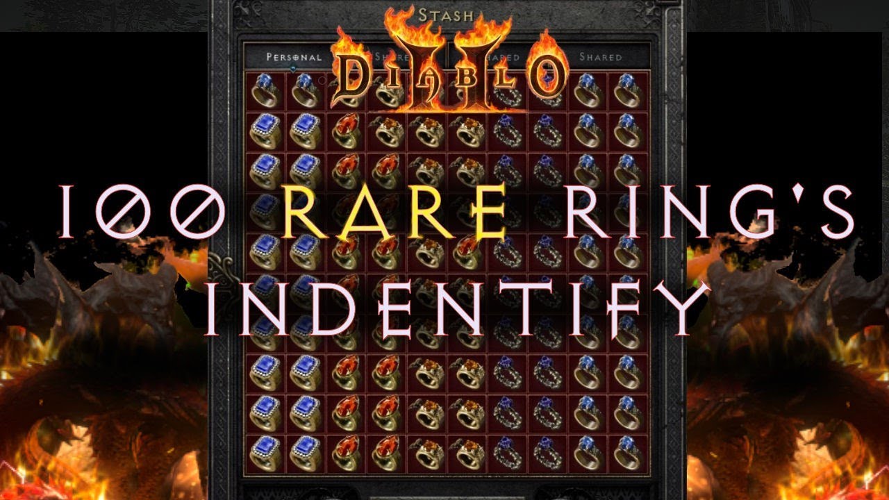 100 RINGS INDENTIFY - Diablo 2 Resurected - YouTube