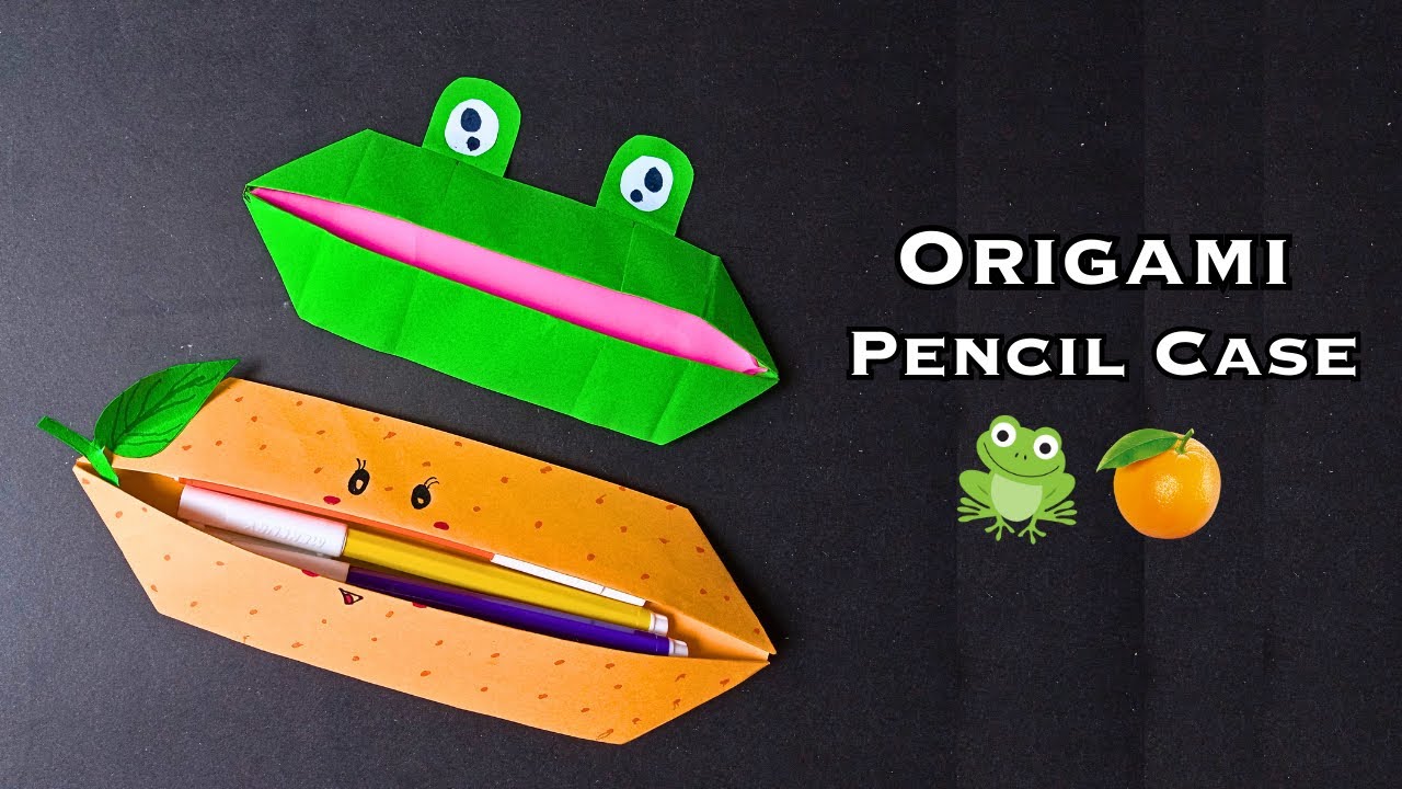 Easy Origami Paper pencil box | How to make Paper Pencil case | Re ...