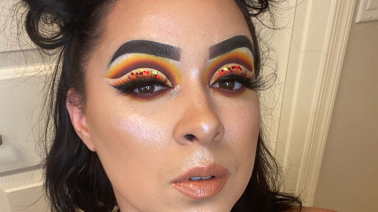 Sunset blaze Makeup tutorial | maquillaje tutorial - YouTube