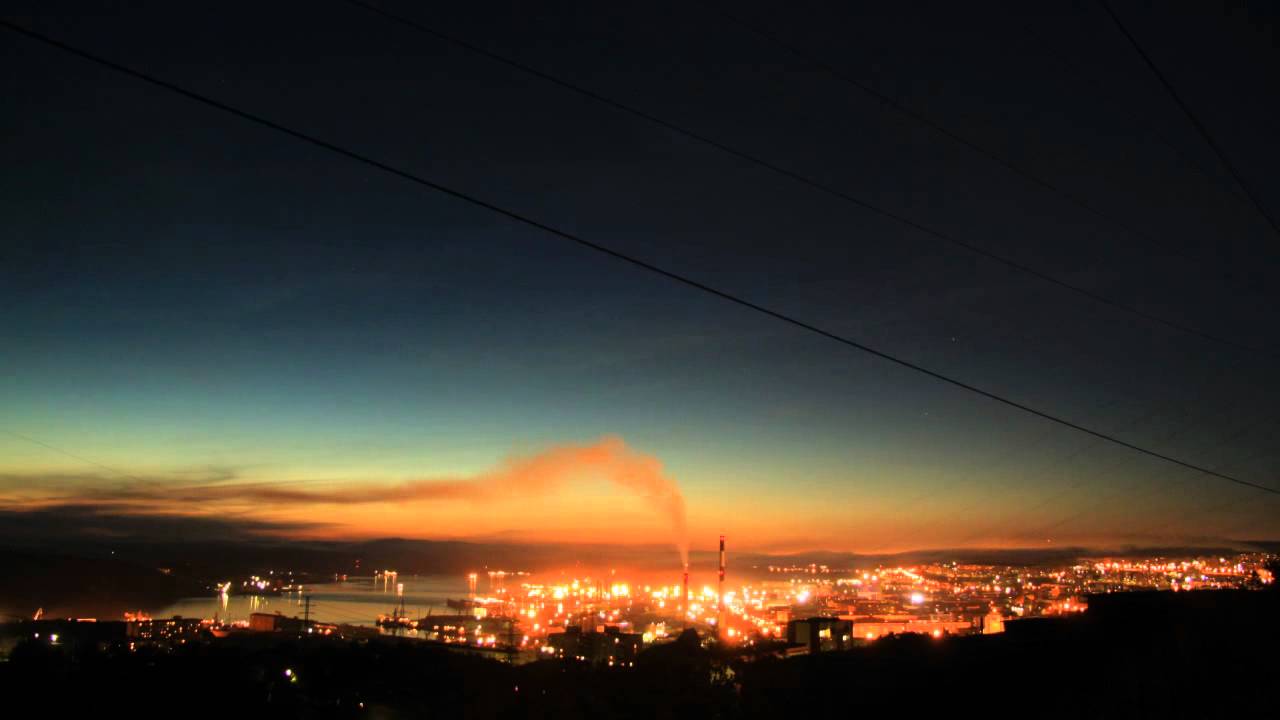 Murmansk night timelapse - YouTube
