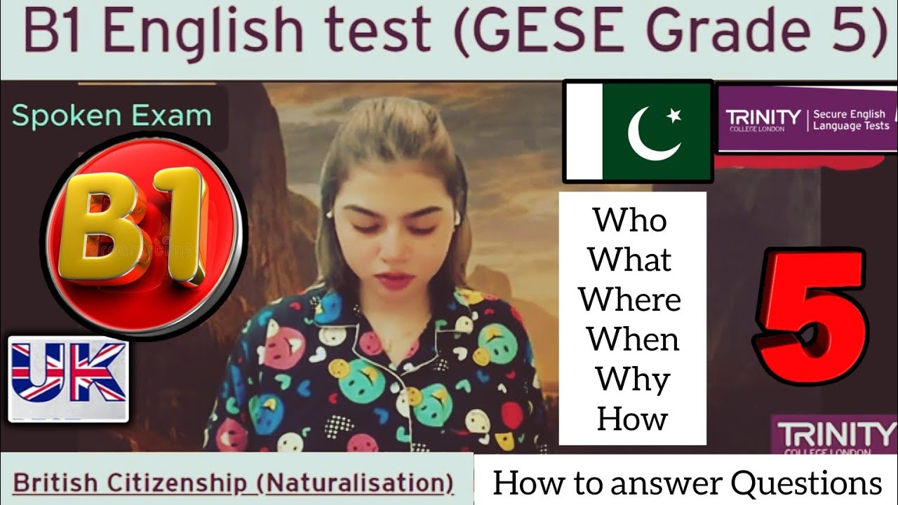 Full Test B1 English test (GESE Grade 5) | SELT British Citizenship ...