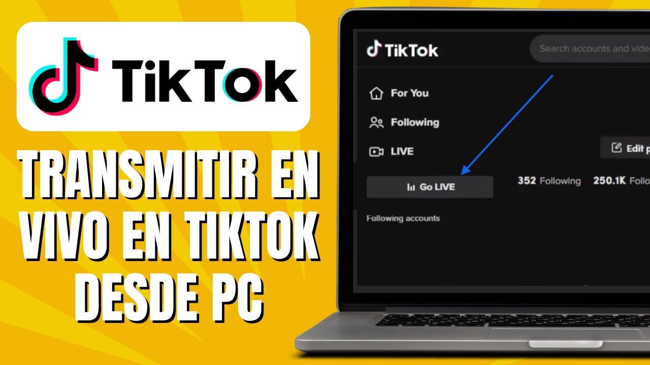 Cómo TRANSMITIR En Vivo En TikTok Desde PC - YouTube