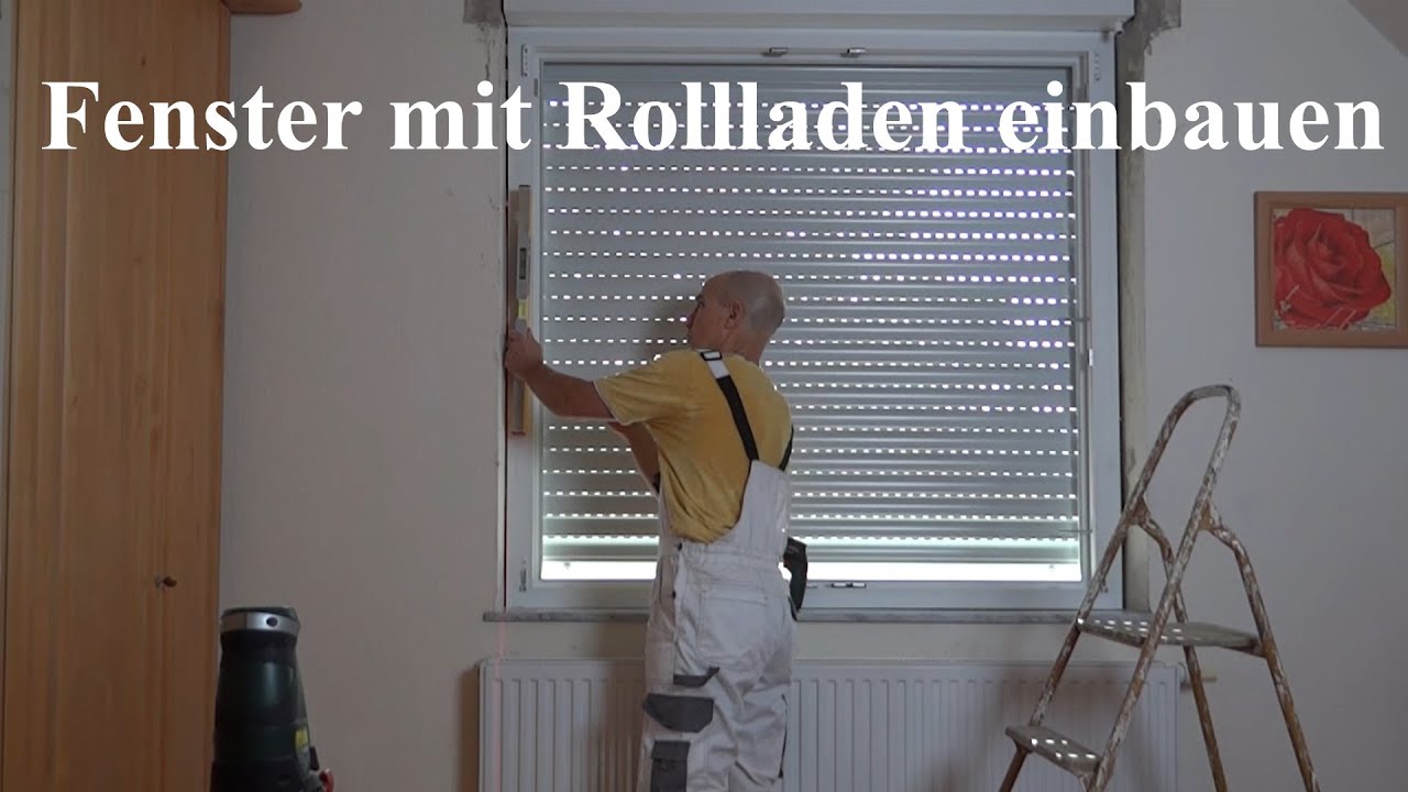 Fenster mit Rollladen einbauen (inkl. Verputzen der Laibung und ...