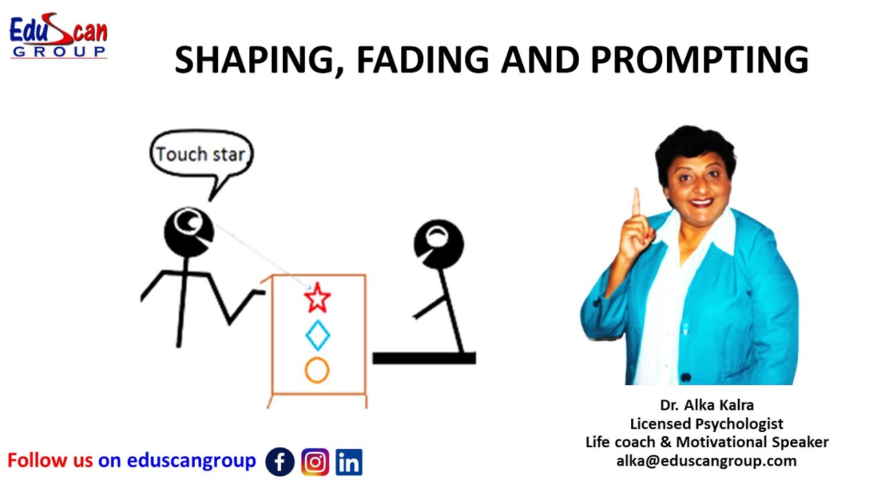 Shaping, Fading and Prompting - YouTube
