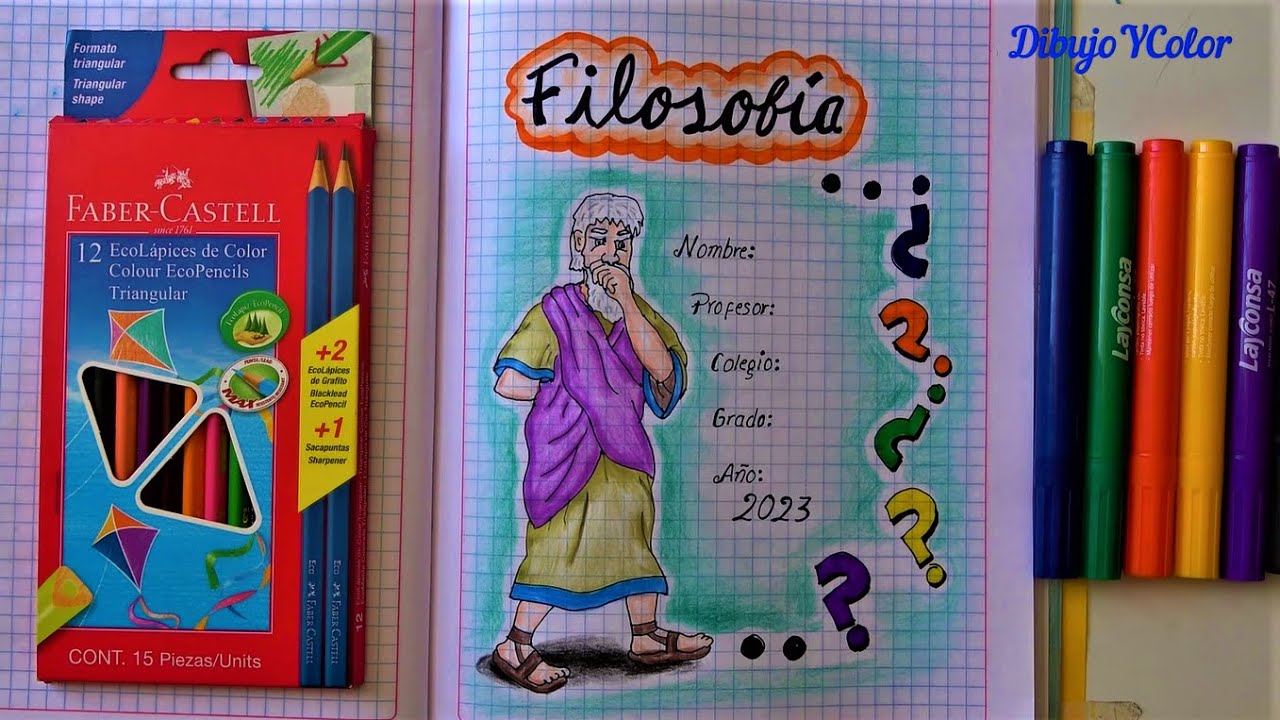 Carátula de FILOSOFÍA 2023 paso a paso / PORTADAS / TÍTULOS - YouTube