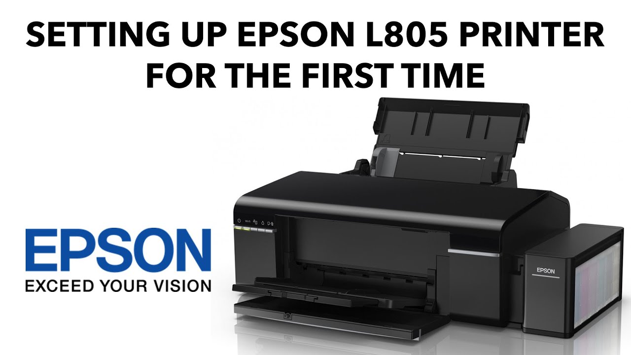 How to setup Epson L805 Printer Part 1 - Samsung A50 Video Quality ...