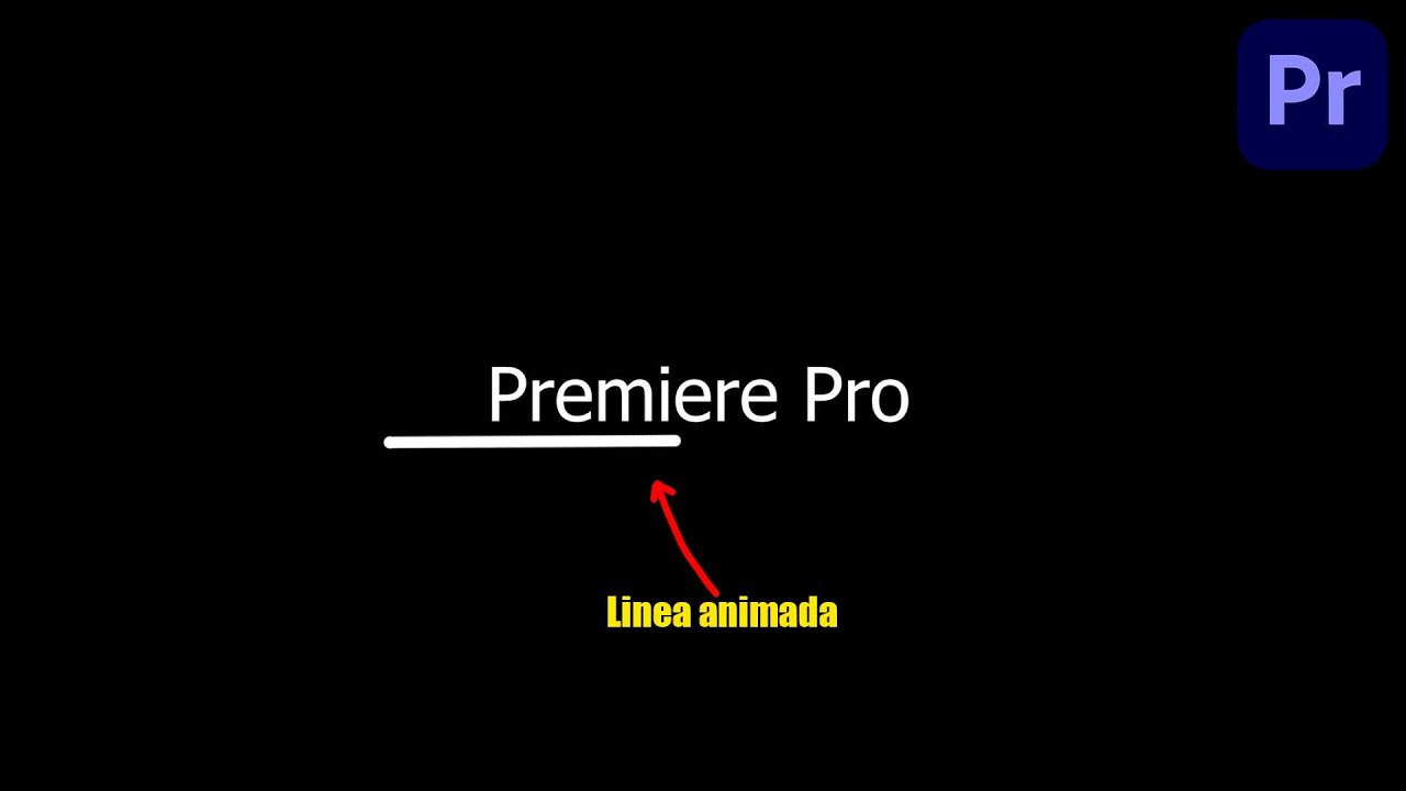 Como Hacer una Linea Animada en Premiere Pro - YouTube