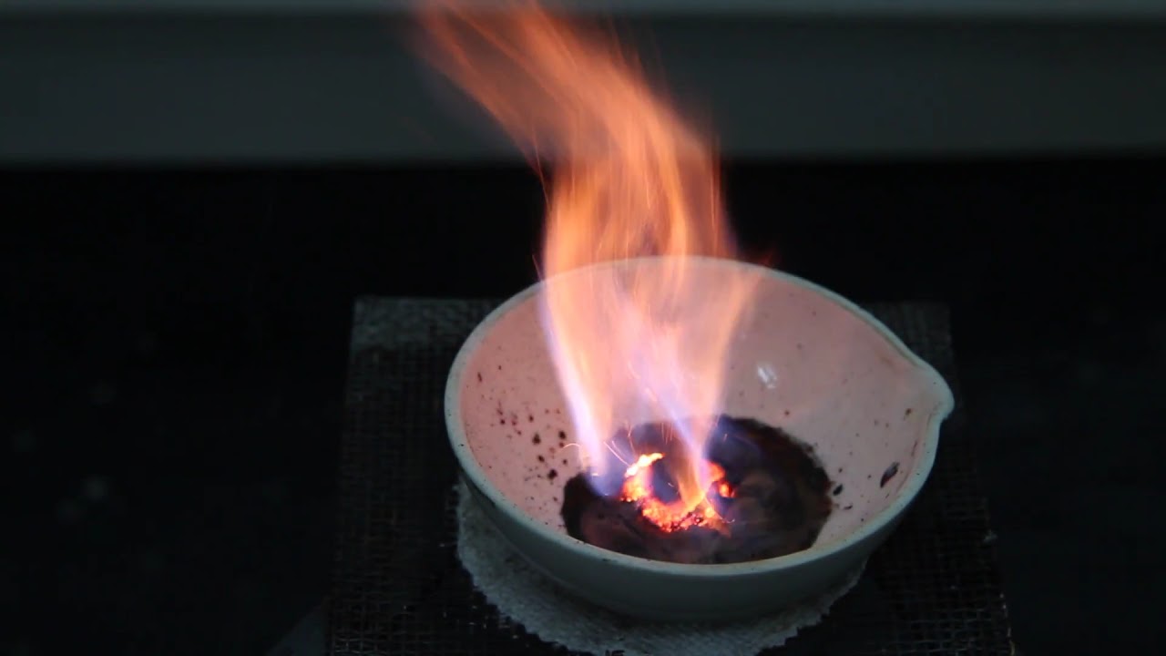 Fire without matches: reaction of potassium permanganate and glycerol ...