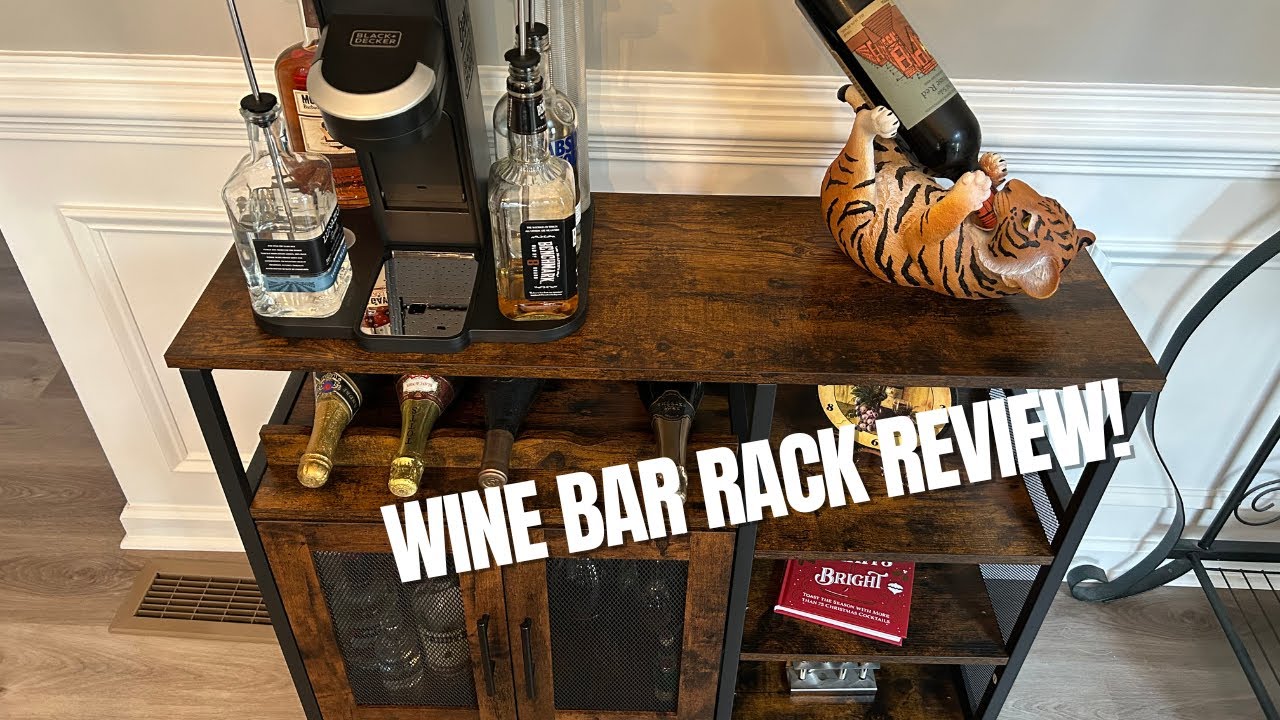 X-cosrack Wine Bar Rack Review: The Perfect Home Bar Setup? - YouTube