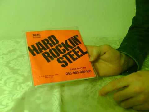 LA BELLA Hard Rockin RoundWound Bass Strings 45-105 NEW - YouTube