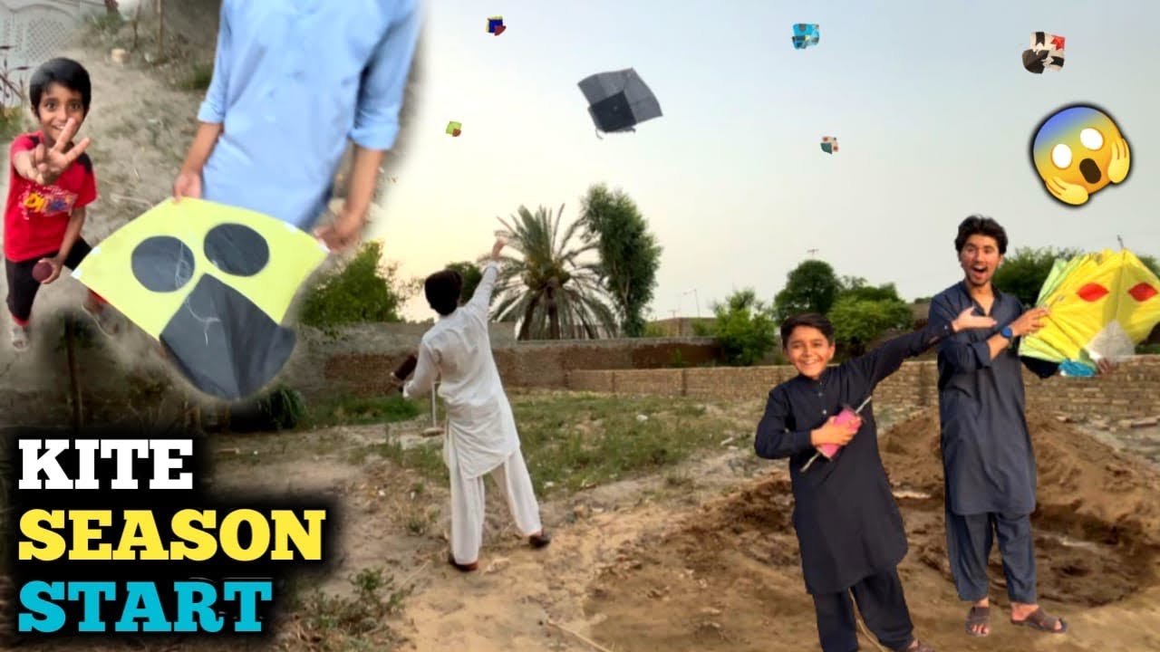 Kite season start😍 || Kite fighting and chemro scenes😱 || kite making ...