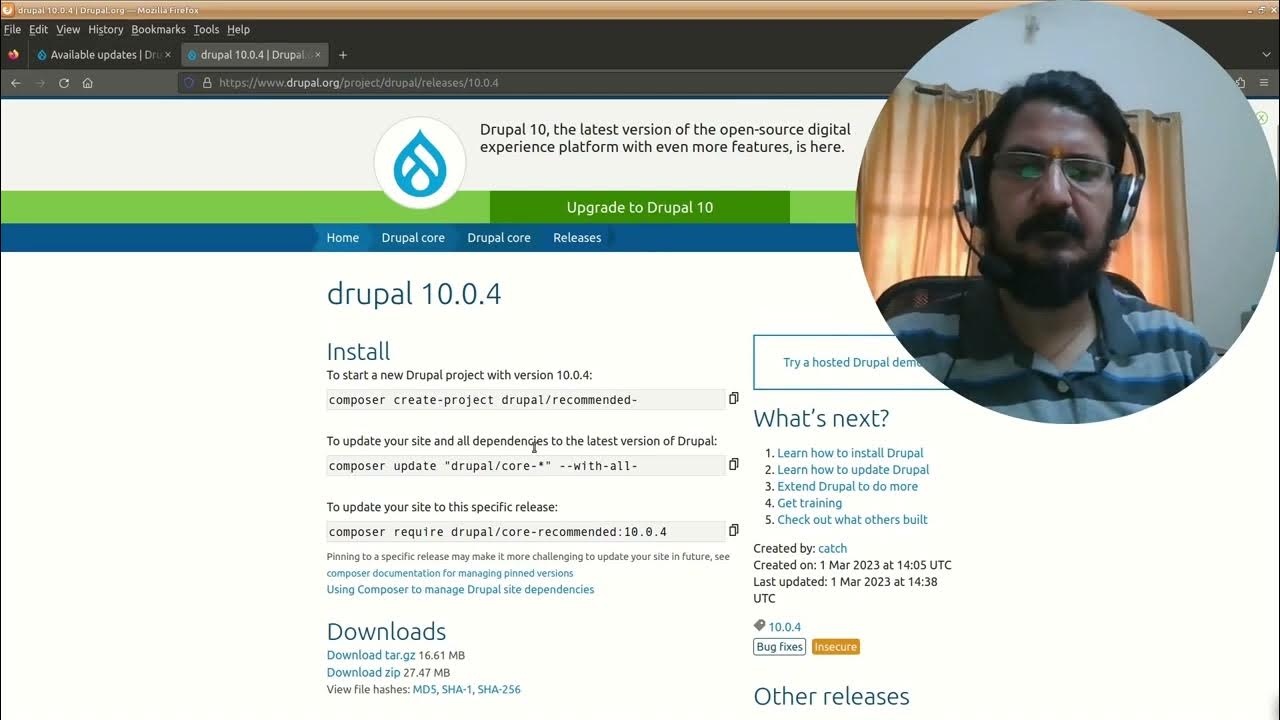 Drupal 10 core update - YouTube