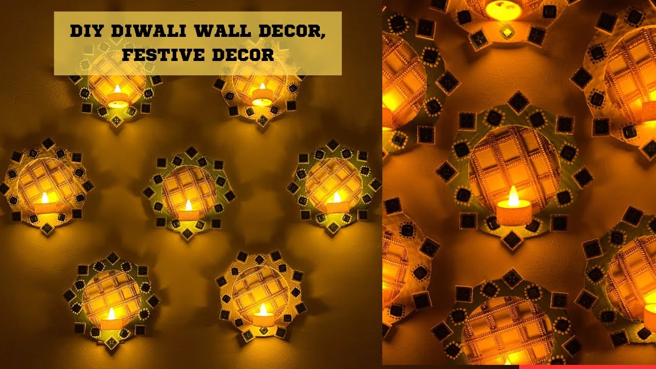 DIY Diwali Wall Hanging with LED Tea Light: Step-by-Step Craft Tutorial ...