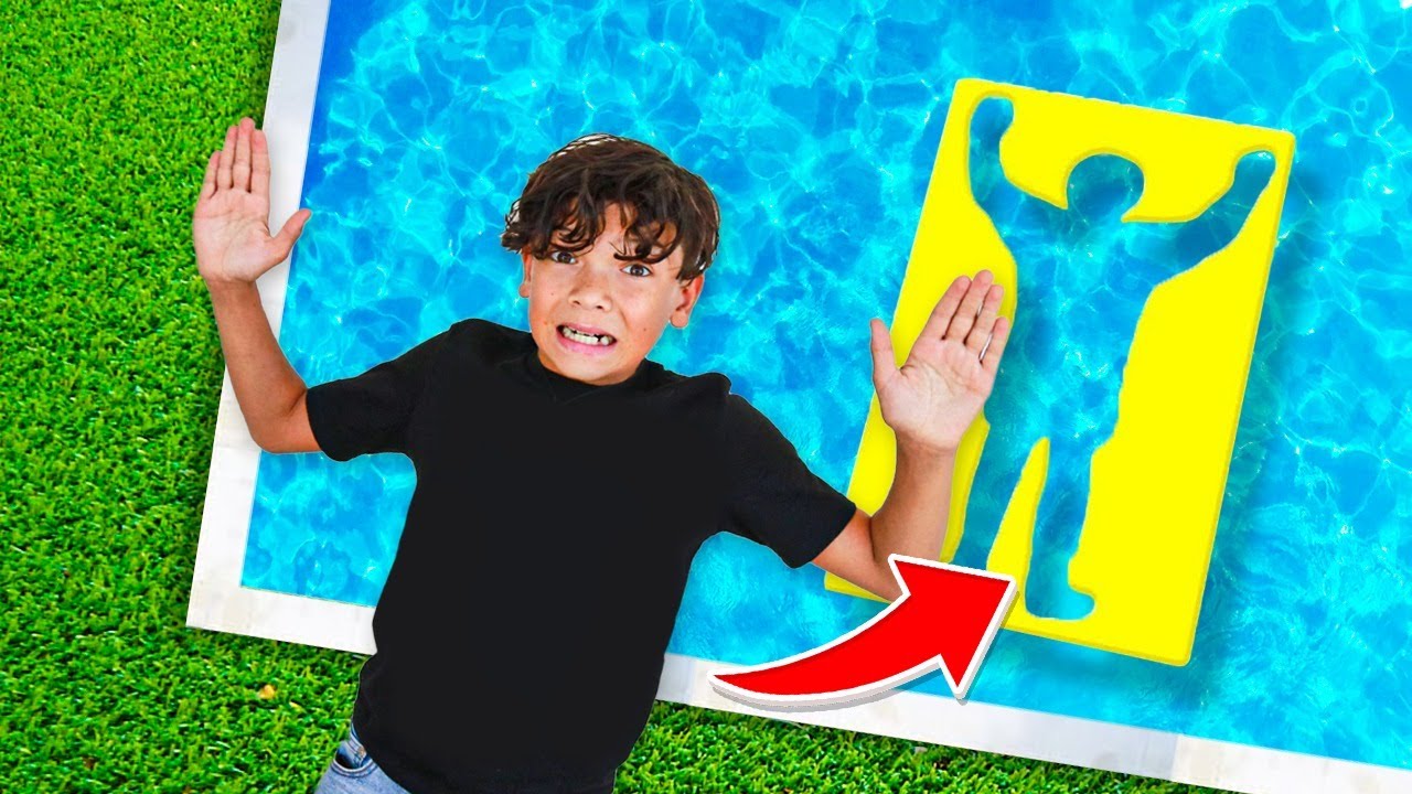 JUMPING through IMPOSSIBLE SHAPES into the pool! - YouTube
