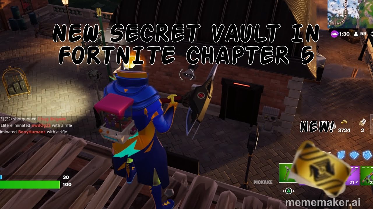 New secret train vault in Fortnite chapter 5 - YouTube