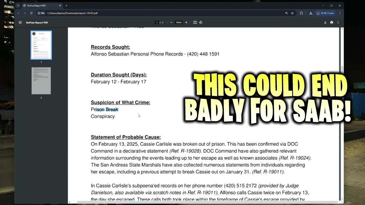 Nino Reacts to Al Saab Getting His Phone Records Subpoena By The PD ...