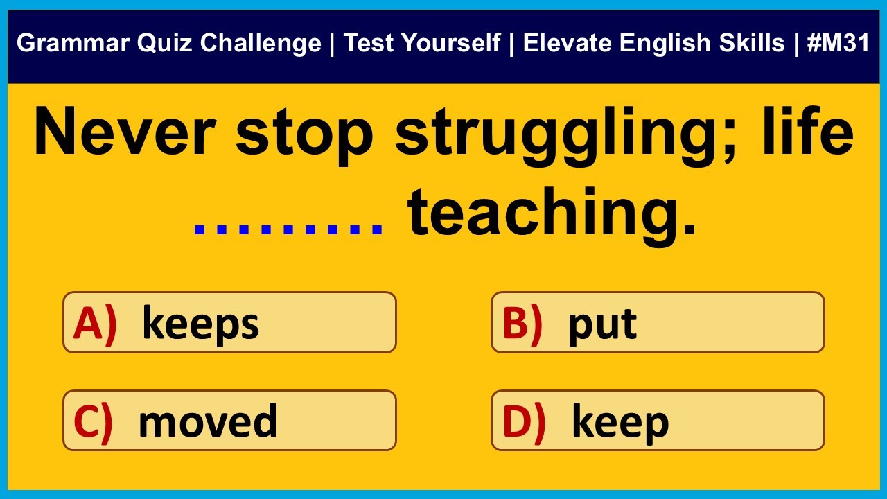 Grammar Quiz Challenge | Test Yourself Now | Elevate Your English ...