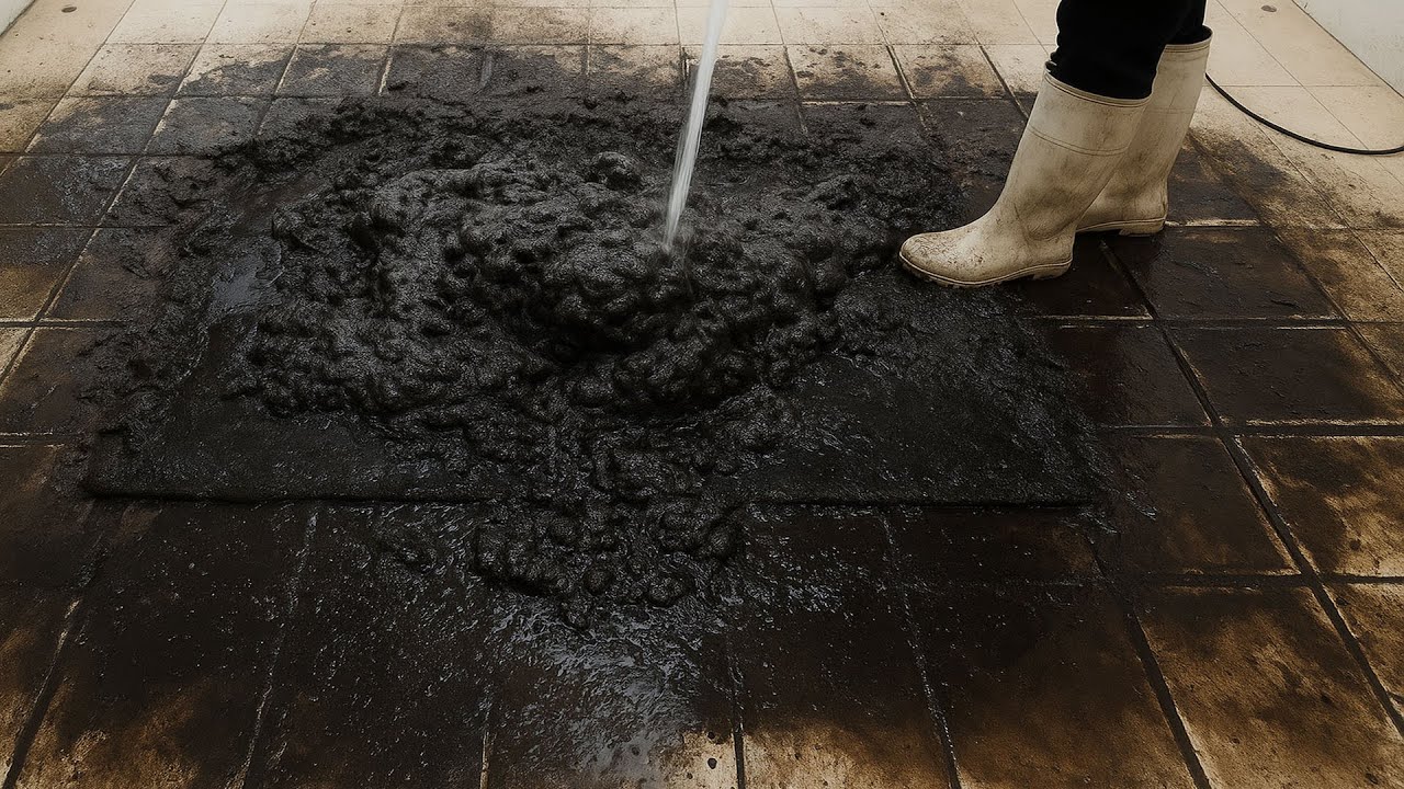 Extreme Dirty Wool Rug Cleaning | Satisfying Transformation of a Muddy ...