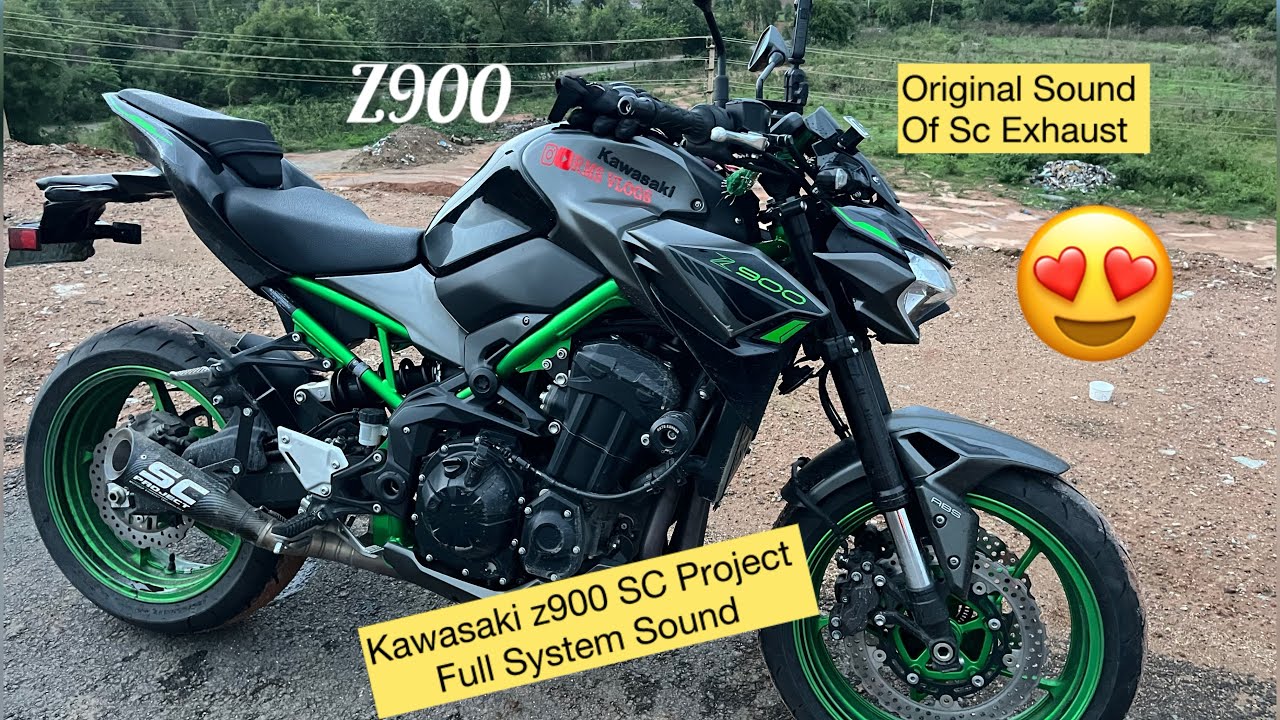 Kawasaki z900 Sc project Full system sound #exhaust #Z900 #kawasaki # ...