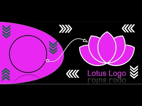 How To Make Lotus ( Flower ) Logo Design in Corel Draw | Corel Draw ...