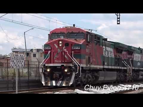 BNSF y Ferromex en el valle de Mexico y en Cuautitlán rumbo norte y rumbo sur - YouTube