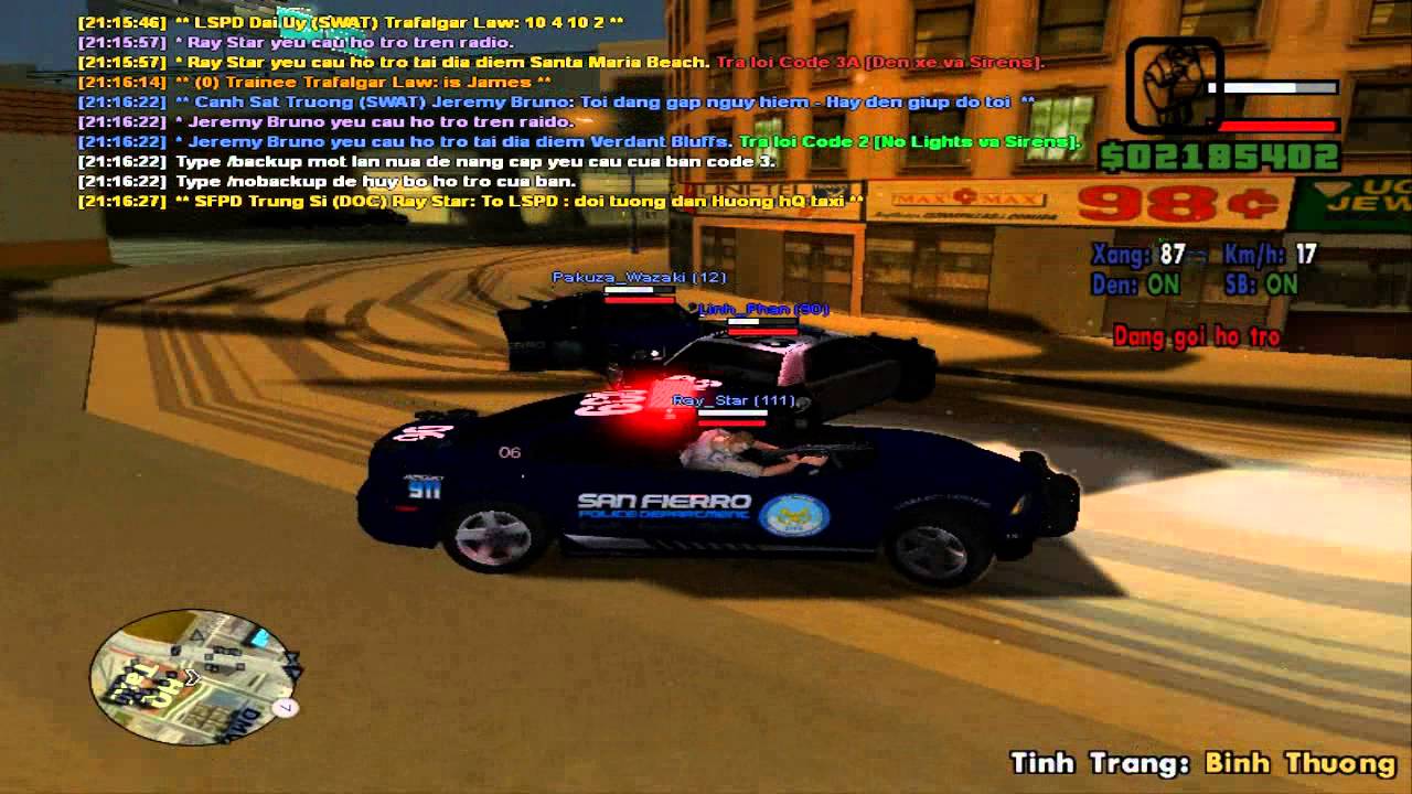 [GTAVN:RP] SFPD - Pursuit #8 (The End SFPD) - YouTube
