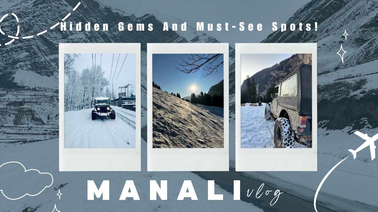 Stuck in Snow ️! 🚙💨 Off-Roading Adventure from Pathankot to Manali🏞️ in ...