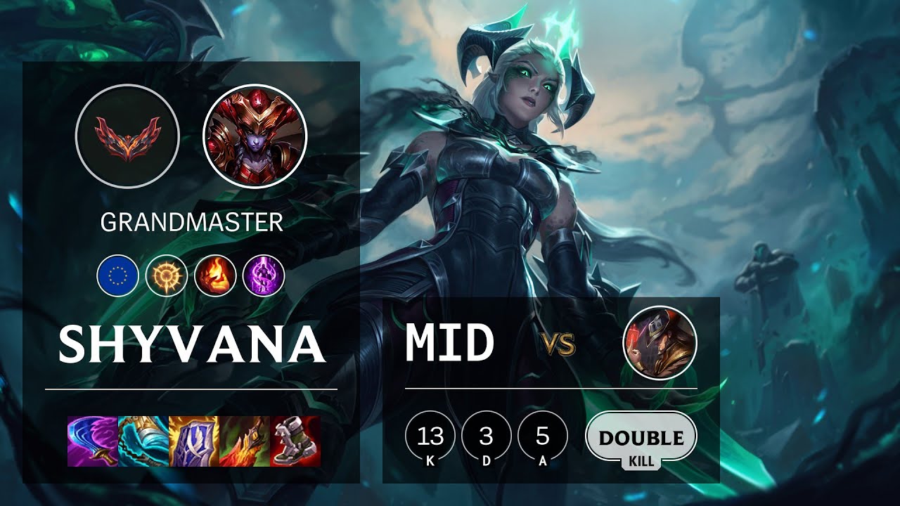 Shyvana Mid vs Twisted Fate - EUW Grandmaster Patch 12.2 - YouTube