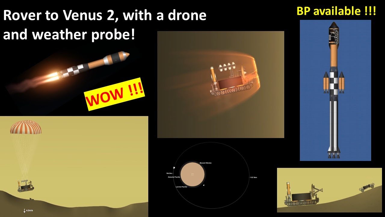 Rover to Venus 2 with a drone and weather probe!- SPACEFLIGHT SIMULATOR ...