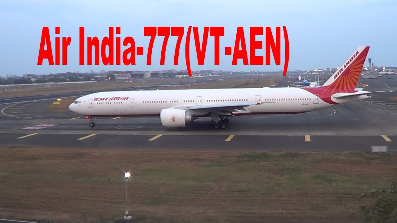 Air India Boeing 777(VT-AEN) takeoff to New York(JFK) from Mumbai as AI ...
