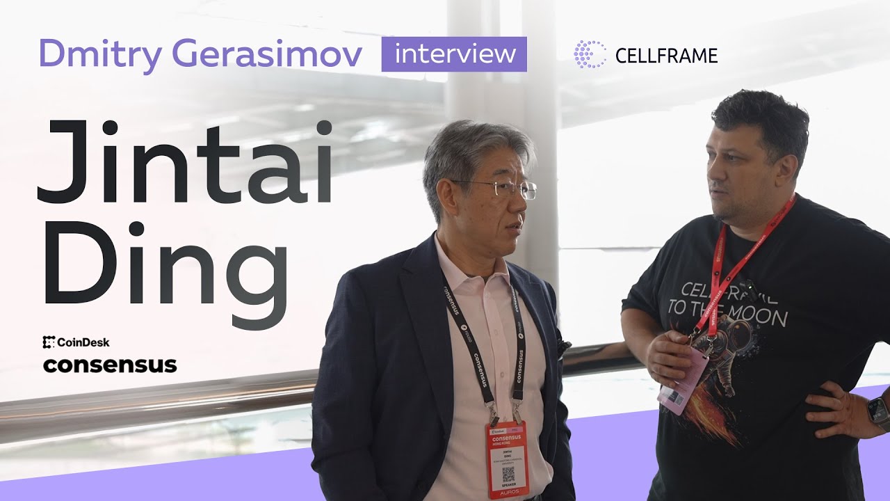 Cellframe at Consensus 2025. Dmitry Gerasimov & Jintai Ding. Interview - YouTube