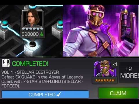 Star-Lord Doing Abyss Quake Objective in 2 Seconds