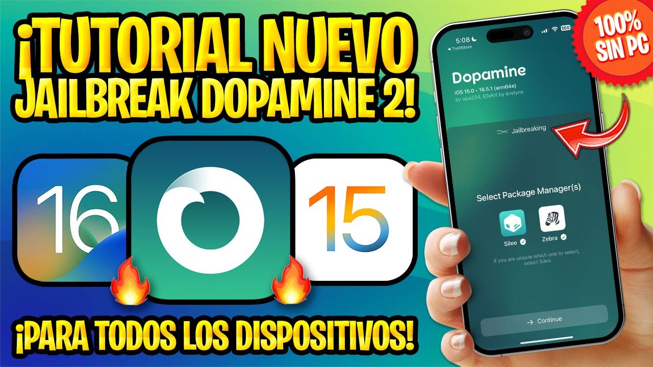 TUTORIAL NUEVO JAILBREAK DOPAMINE 2 SIN COMPUTADOR TWEAKS Y REPOS ...